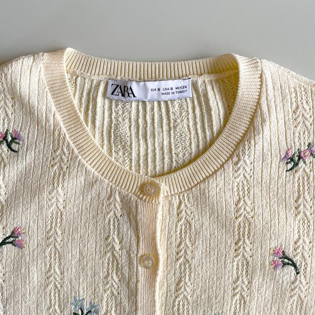 ZARA - ZARA 完売 刺繍カーディガンの通販 by mimos's shop ZARA - ZARA 完売 刺繍カーディガンの通販 by mimos's shop