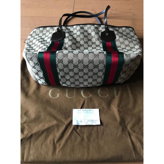 GUCCI - GUCCI トートバッグ シェリーライン キャンパス211970 GUCCI - GUCCI トートバッグ シェリーライン キャンパス211970