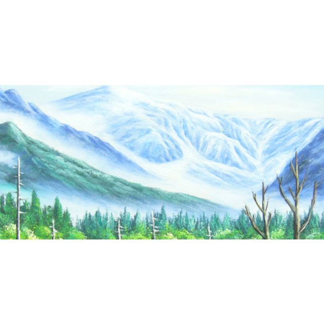 絵画 油絵 作者不詳 サイン入り 肉筆油絵 上高地 F6 美術品 絵画 油絵 作者不詳 サイン入り 肉筆油絵 上高地 F6 美術品