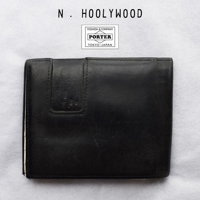 N.HOOLYWOOD × PORTER 二つ折り 財布 黒の通販 by ✓フォロー N.HOOLYWOOD × PORTER 二つ折り 財布 黒の通販 by ✓フォロー