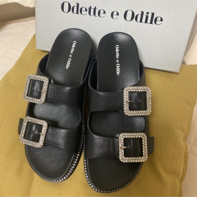 Odette e Odile ビジューダブルベルト サンダル15 Odette e Odile ビジューダブルベルト サンダル15