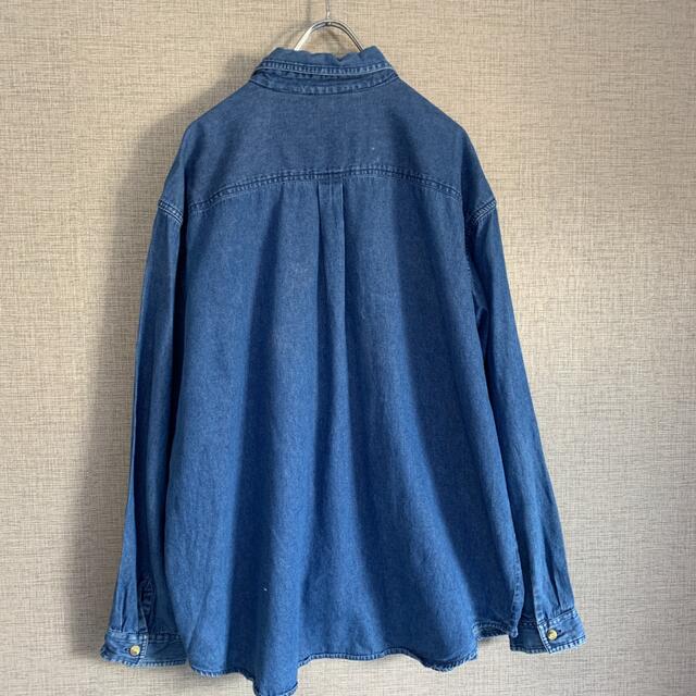 90s ビンテージ アメリカ古着 刺繍 花 デニムシャツ 90s ビンテージ アメリカ古着 刺繍 花 デニムシャツ