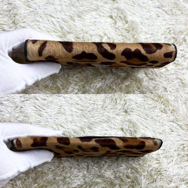 PRADA - プラダ 長財布 ハラコ レオパード ヒョウ柄の通販 by は PRADA - プラダ 長財布 ハラコ レオパード ヒョウ柄の通販 by は
