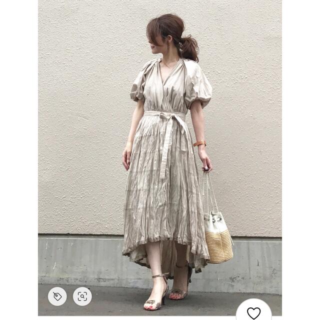 CASA FLINE - 神崎恵さん着用 LINENイレヘム半袖ワンピース CASA FLINE - 神崎恵さん着用 LINENイレヘム半袖ワンピース