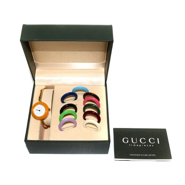 GUCCI - グッチ ヴィンテージ チェンジベゼル 腕時計 ゴールド色 GUCCI - グッチ ヴィンテージ チェンジベゼル 腕時計 ゴールド色
