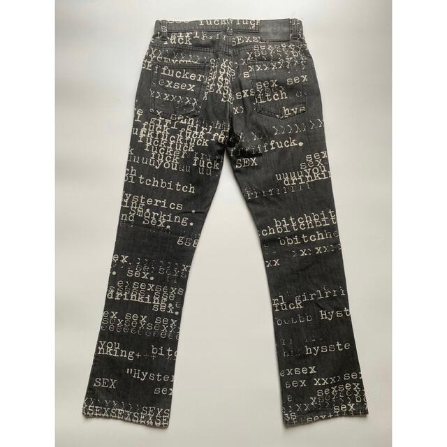 HYSTERIC GLAMOUR - 希少 レア 00s HYSTERIS SEX フレア デニム HYSTERIC GLAMOUR - 希少 レア 00s HYSTERIS SEX フレア デニム