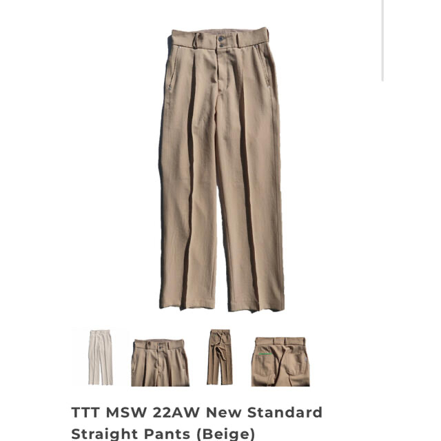 ttt msw 22AW New Standard Straight Pants ttt msw 22AW New Standard Straight Pants