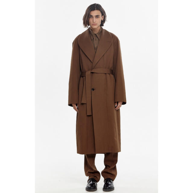 LEMAIRE - 20AW LEMAIRE TIBETAN COAT DARKEARTH 46新品の通販 LEMAIRE - 20AW LEMAIRE TIBETAN COAT DARKEARTH 46新品の通販