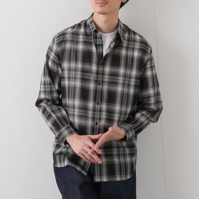 AURALEE - AURALEE オーラリー ウールチェックシャツ SHIRTS 4 AURALEE - AURALEE オーラリー ウールチェックシャツ SHIRTS 4