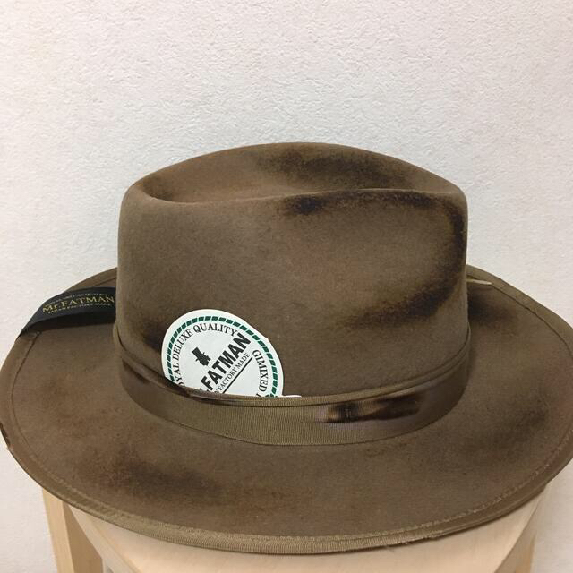 新品 Mr.FATMAN ミスターファットマン ハット ダメージ加工 新品 Mr.FATMAN ミスターファットマン ハット ダメージ加工