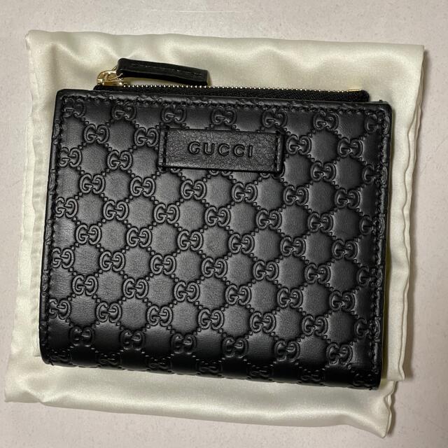 GUCCI グッチ 折りたたみ 財布 黒 GUCCI グッチ 折りたたみ 財布 黒