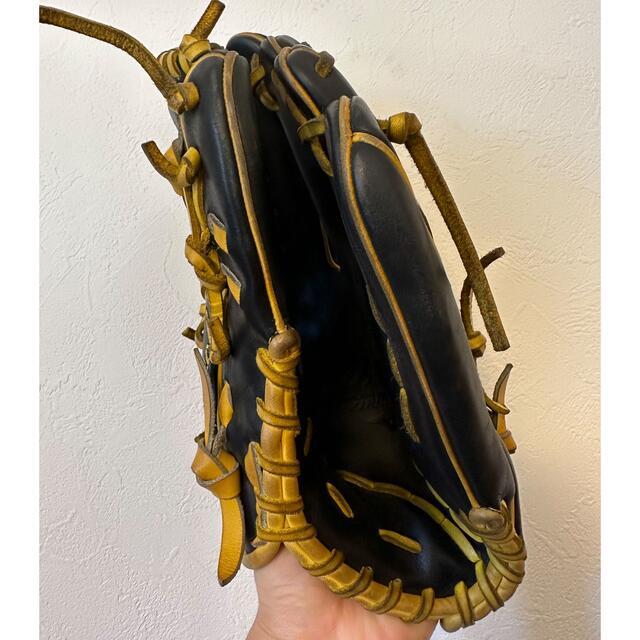 定価5.5万】ミズノプロ 外野手 イチロー型 オーダーグラブ 黒 即戦力 定価5.5万】ミズノプロ 外野手 イチロー型 オーダーグラブ 黒 即戦力
