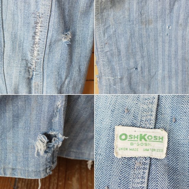 OshKosh - ビッグサイズ60sオシュコシュヘリンボーン OshKosh - ビッグサイズ60sオシュコシュヘリンボーン