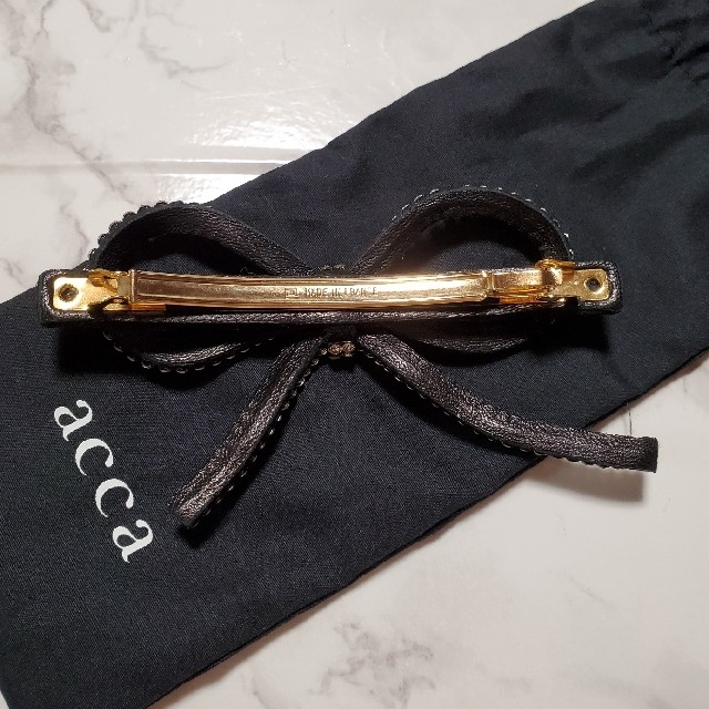 アッカacca☆美品☆ブリジット リボン ロングバレッタ アッカacca☆美品☆ブリジット リボン ロングバレッタ