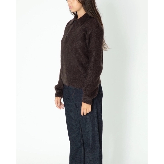 AURALEE - BRUSHED SUPER KID MOHAIR KNIT POLOの通販 by AURALEE - BRUSHED SUPER KID MOHAIR KNIT POLOの通販 by