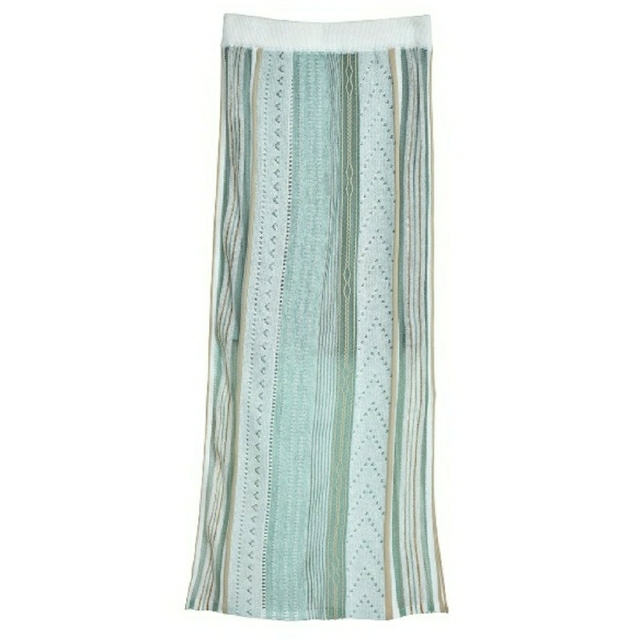Ameri VINTAGE - ameri MEDI SHEER RANDOM STRIPE SKIRT ミント Ameri VINTAGE - ameri MEDI SHEER RANDOM STRIPE SKIRT ミント