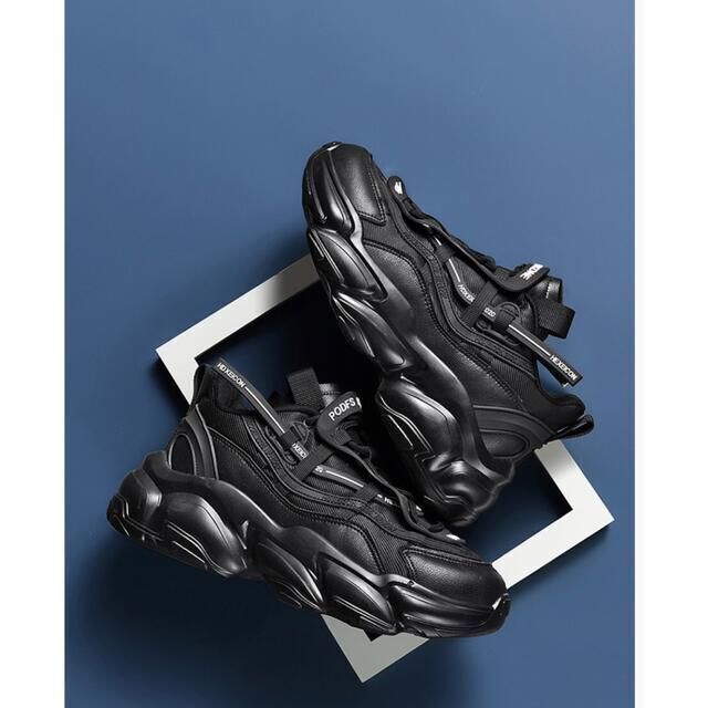 ハイテクダッドスニーカー ユニセックス ブラック 25.5~26 新品 ハイテクダッドスニーカー ユニセックス ブラック 25.5~26 新品