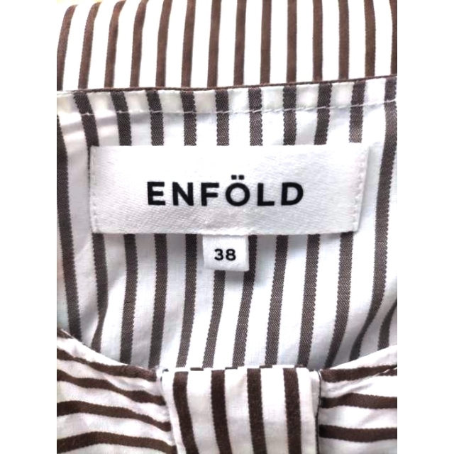 ENFOLD(エンフォルド) 19SS ケープデザイン ストライプシャツ ENFOLD(エンフォルド) 19SS ケープデザイン ストライプシャツ
