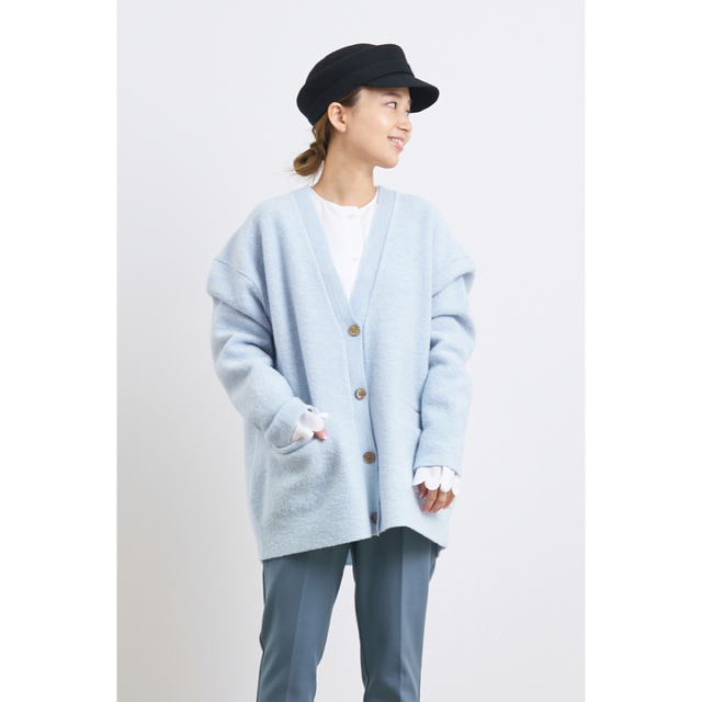 yori 新品 圧縮ニットカーディガン【2022AW】 カーディガン yori 新品 圧縮ニットカーディガン【2022AW】 カーディガン