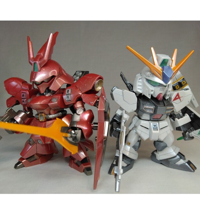 BANDAI - ガンプラ SDEX νガンダム&サザビー【全塗装】の通販 by BANDAI - ガンプラ SDEX νガンダム&サザビー【全塗装】の通販 by
