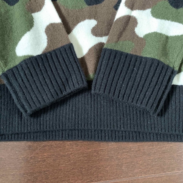 未使用品パーリーゲイツカシミヤタッチカモフラセーターサイズ1 未使用品パーリーゲイツカシミヤタッチカモフラセーターサイズ1