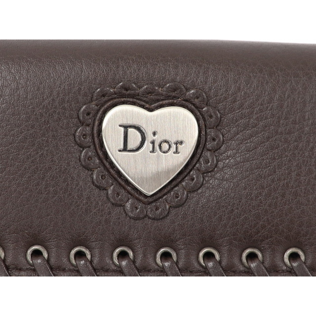 Christian Dior - Christian Dior Wホック 長財布 ハート Christian Dior - Christian Dior Wホック 長財布 ハート