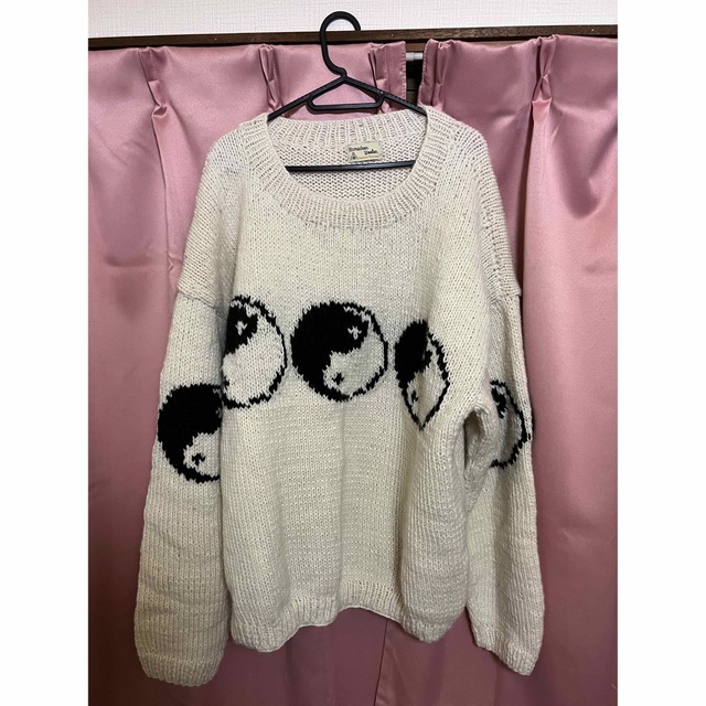 超希少】MacMahon Knitting Mills 若かっ ホワイト 陰陽ニット 超希少】MacMahon Knitting Mills 若かっ ホワイト 陰陽ニット