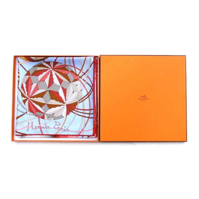 HERMES - エルメス カレ90 スカーフ L'art du temari 手毬の宇宙 HERMES - エルメス カレ90 スカーフ L'art du temari 手毬の宇宙