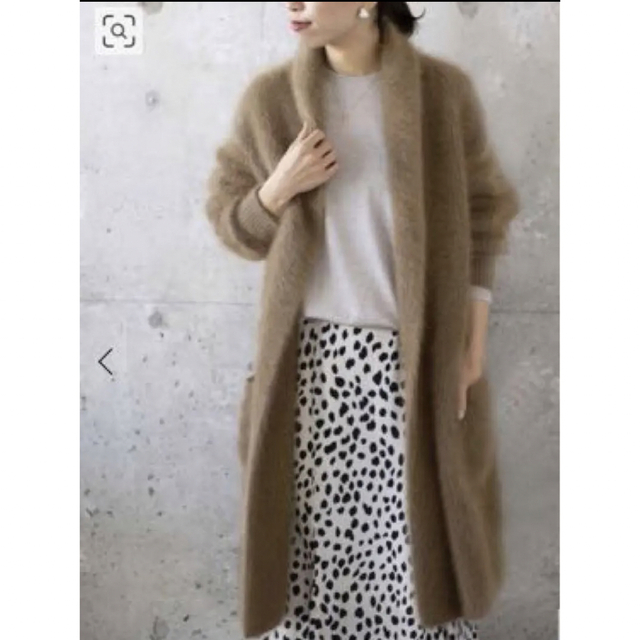 美品】VERMEIL par iena ラクーンコートカーディガン 美品】VERMEIL par iena ラクーンコートカーディガン