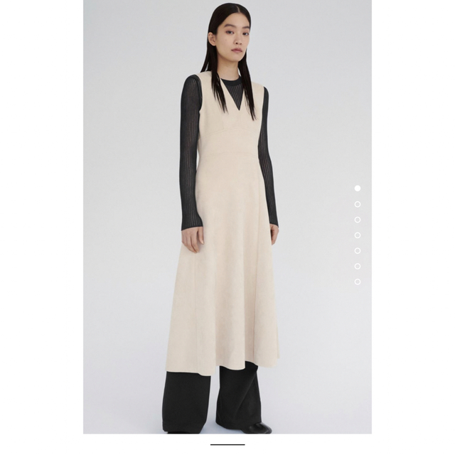 ZARA - 川人美帆さん着用🌸Zara フェイクスエード ワンピースの ZARA - 川人美帆さん着用🌸Zara フェイクスエード ワンピースの