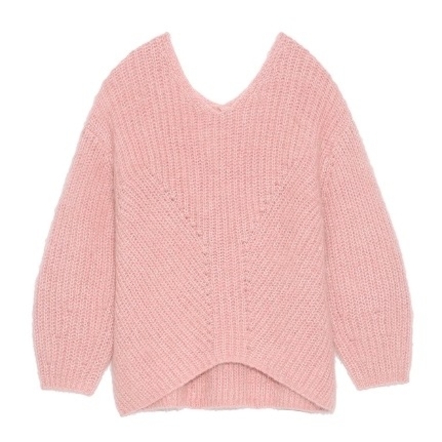 SNIDEL - 新品 SNIDEL モヘアVネックプルオーバー ピンクの通販 SNIDEL - 新品 SNIDEL モヘアVネックプルオーバー ピンクの通販