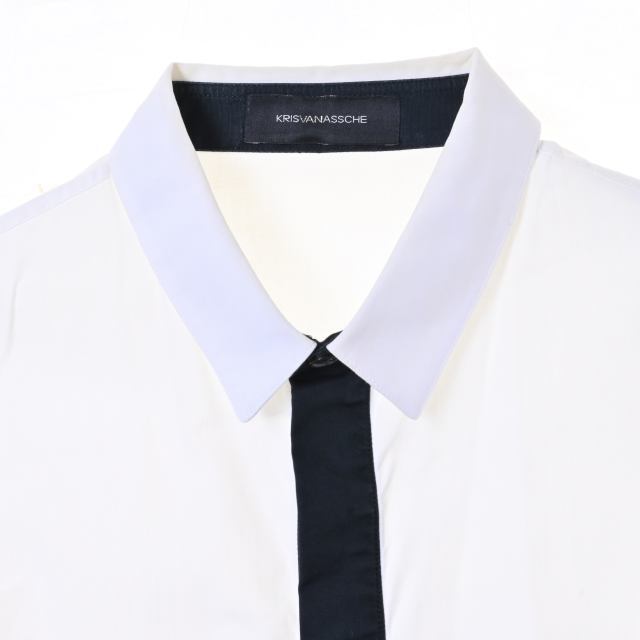 KRIS VAN ASSCHE - KRIS VAN ASSCHE 比翼 コットン ドレス KRIS VAN ASSCHE - KRIS VAN ASSCHE 比翼 コットン ドレス