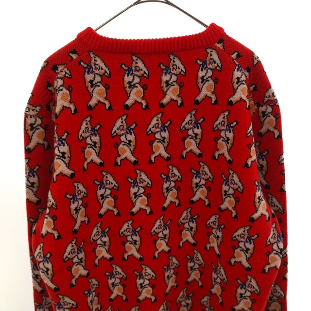 GUCCI - GUCCI グッチ Wool Pig V-Neck Sweater 545735-XKAD 子 GUCCI - GUCCI グッチ Wool Pig V-Neck Sweater 545735-XKAD 子