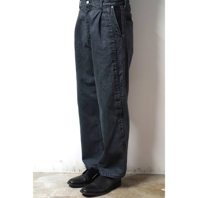 stein Reconstruction Wide Denim Jeans 黒 デニム/ジーンズ stein Reconstruction Wide Denim Jeans 黒 デニム/ジーンズ