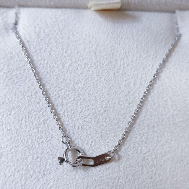 スタージュエリー ダイヤモンド ネックレス K18WG 0.10ct 2.1g スタージュエリー ダイヤモンド ネックレス K18WG 0.10ct 2.1g