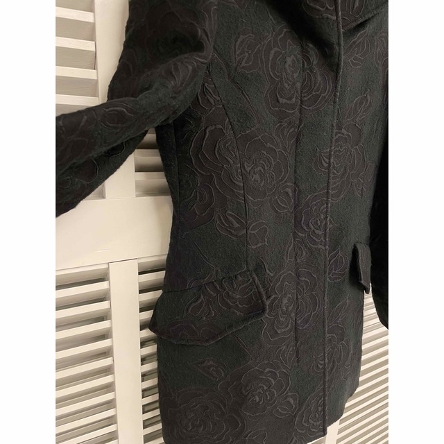 ETRO - 高級エトロ ラムファー付きミドルコート 42M 黒の通販 by ETRO - 高級エトロ ラムファー付きミドルコート 42M 黒の通販 by