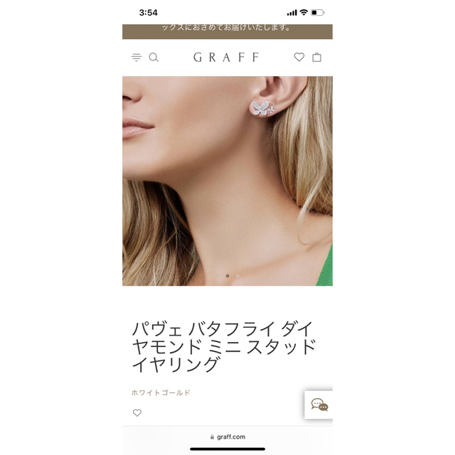 グラフ バタフライ ピアス グラフ バタフライ ピアス