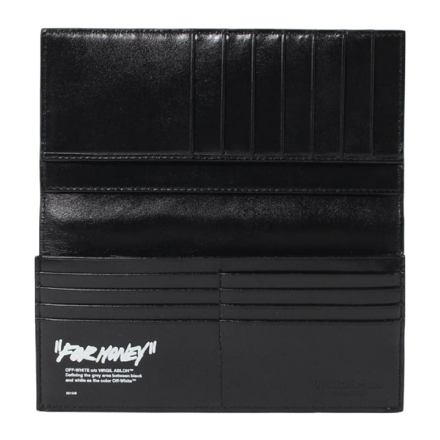 オフホワイト OFF-WHITE 長財布 ウォレット レザー FOR MONEY オフホワイト OFF-WHITE 長財布 ウォレット レザー FOR MONEY