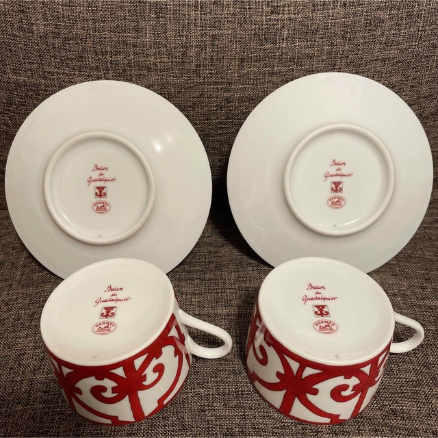 エルメス ガダルキヴィール カップ&ソーサー グラス/カップ エルメス ガダルキヴィール カップ&ソーサー グラス/カップ