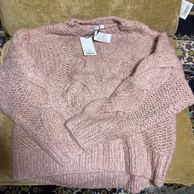 moussy - MOUSSY LOW GAUGE CABLE KNIT 限定 ピンクの通販 by moussy - MOUSSY LOW GAUGE CABLE KNIT 限定 ピンクの通販 by