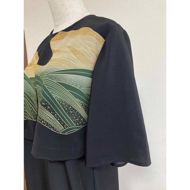 着物リメイク 留袖ドレス ボレロ付きの通販 by のんな's shop 着物リメイク 留袖ドレス ボレロ付きの通販 by のんな's shop