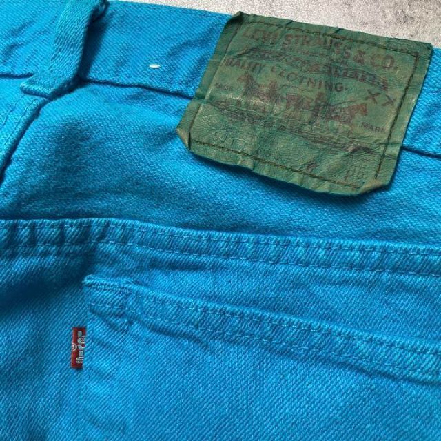 Levi's - リーバイス 後染め ターコイズブルー 501 0683の通販 Levi's - リーバイス 後染め ターコイズブルー 501 0683の通販