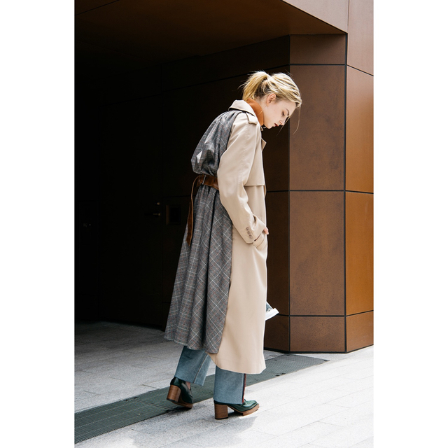 AMERI VINTAGE バルーンチェックギャザーコート アメリヴィンテージ AMERI VINTAGE バルーンチェックギャザーコート アメリヴィンテージ