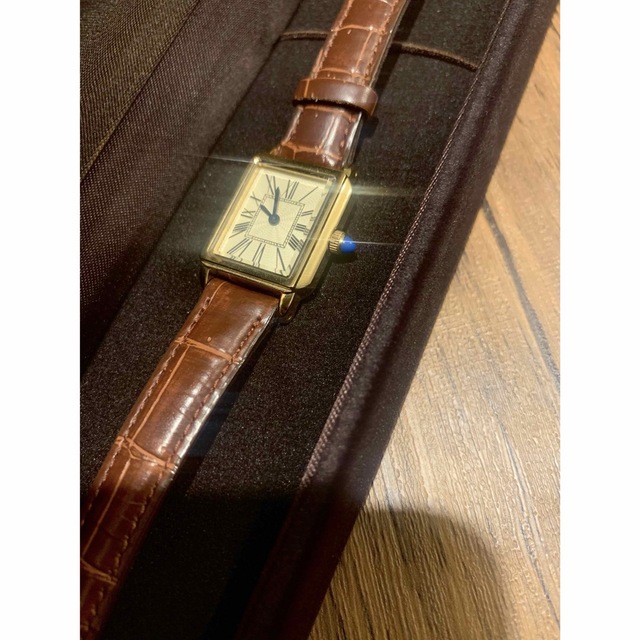 Demi-Luxe BEAMS / スクエア 型押レザー 腕時計 Demi-Luxe BEAMS / スクエア 型押レザー 腕時計