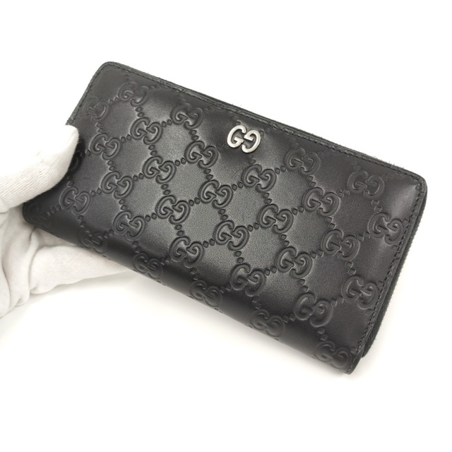 GUCCI - GUCCI ラウンドファスナー長財布 グッチシマ レザー GUCCI - GUCCI ラウンドファスナー長財布 グッチシマ レザー