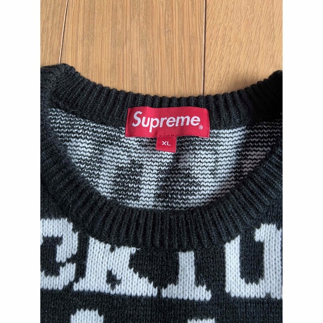 Supreme Fuck Sweater Black XL Supreme Fuck Sweater Black XL