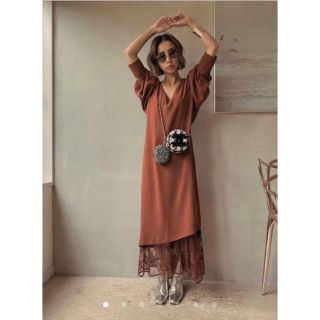 Ameri VINTAGE(ワンピース ・ ブラウン/茶色系)のフリマ Ameri VINTAGE(ワンピース ・ ブラウン/茶色系)のフリマ