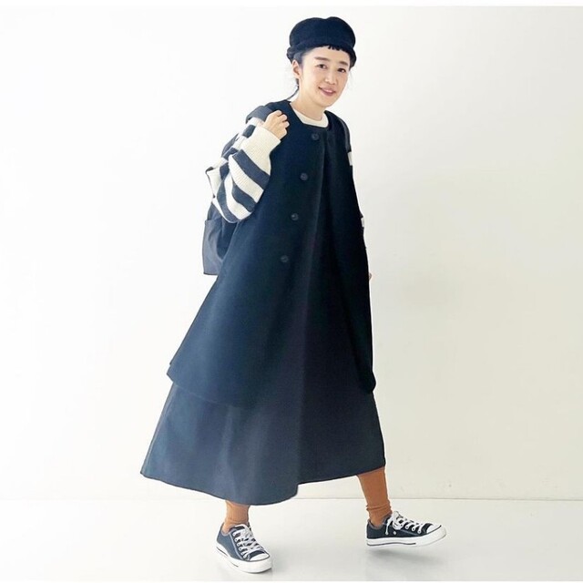 nest Robe - コットンリネンバックサテンノースリーブワンピース nest Robe - コットンリネンバックサテンノースリーブワンピース