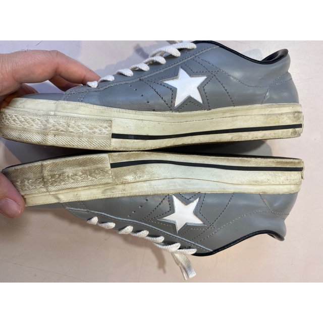 CONVERSE - 日本製 コンバース ワンスター 灰×白 25.5センチの CONVERSE - 日本製 コンバース ワンスター 灰×白 25.5センチの