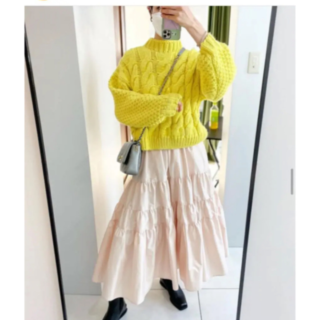 ZARA - ZARA ケーブル ニット イエロー Sの通販 by ☆|ザラなら ZARA - ZARA ケーブル ニット イエロー Sの通販 by ☆|ザラなら